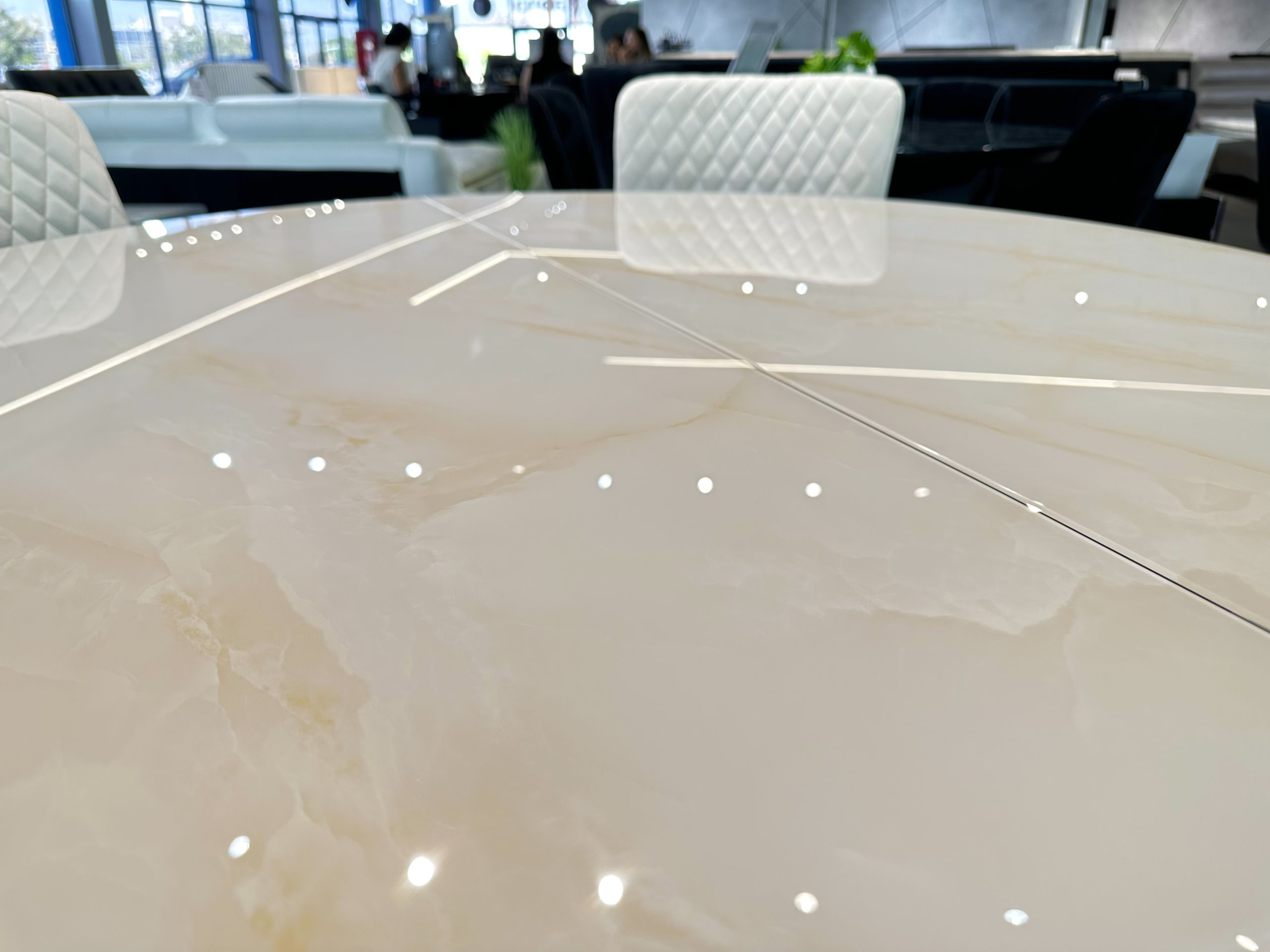 Cream 'Diamond' model table - The City Furniture